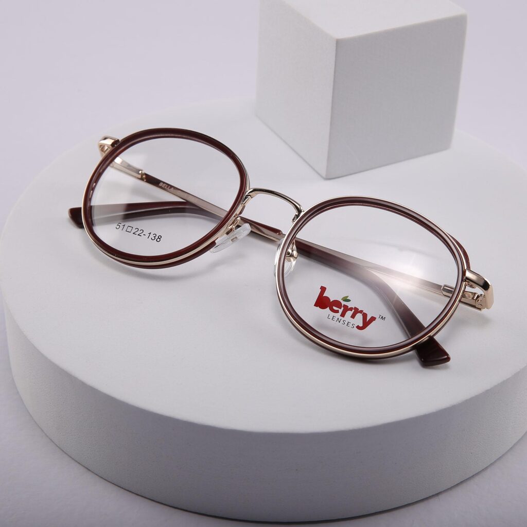 Bella Replaceable Eyeglasses - Berry Lenses